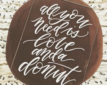 Hand lettered sign | Etsy