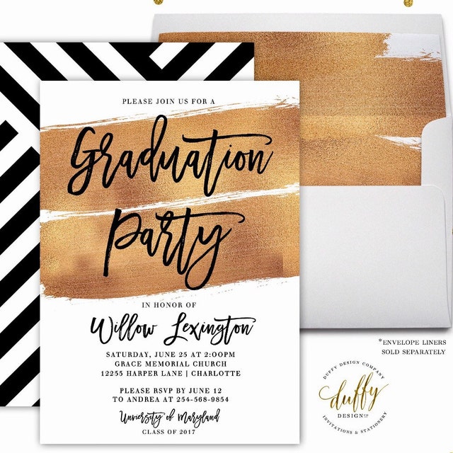 Fresh Modern Invitations Stationery by DuffyDesignCo on Etsy