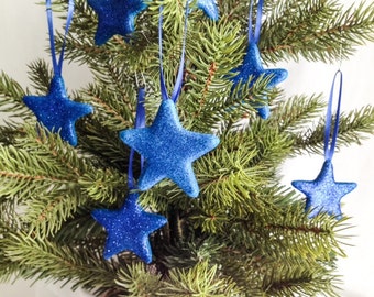 Blue star ornament | Etsy