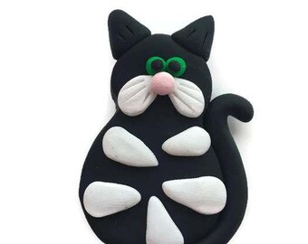 Cat fridge magnets | Etsy