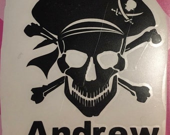 Pirate car decal | Etsy