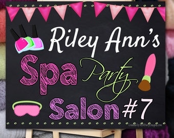 Spa party printable | Etsy