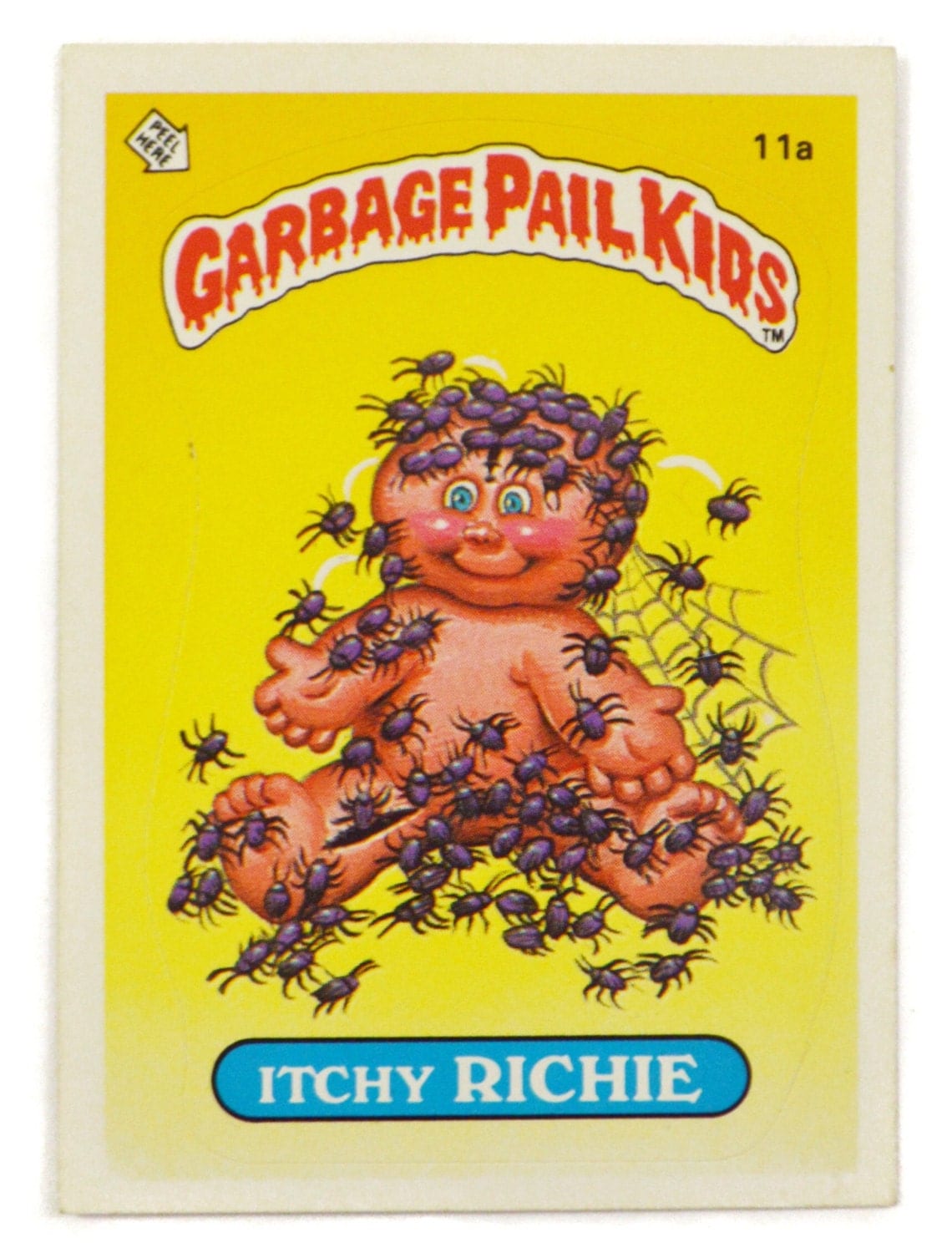 Vintage 80s Garbage Pail Kids Itchy Richie 11a Series 1