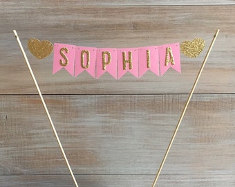 Items similar to Custom Cake Banner: Printable Cake Topper, DIY Party ...