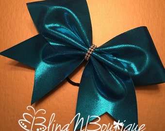 Turquoise cheer bows | Etsy