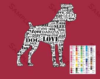 Word art calligram | Etsy