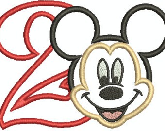 Mickey number 2 | Etsy