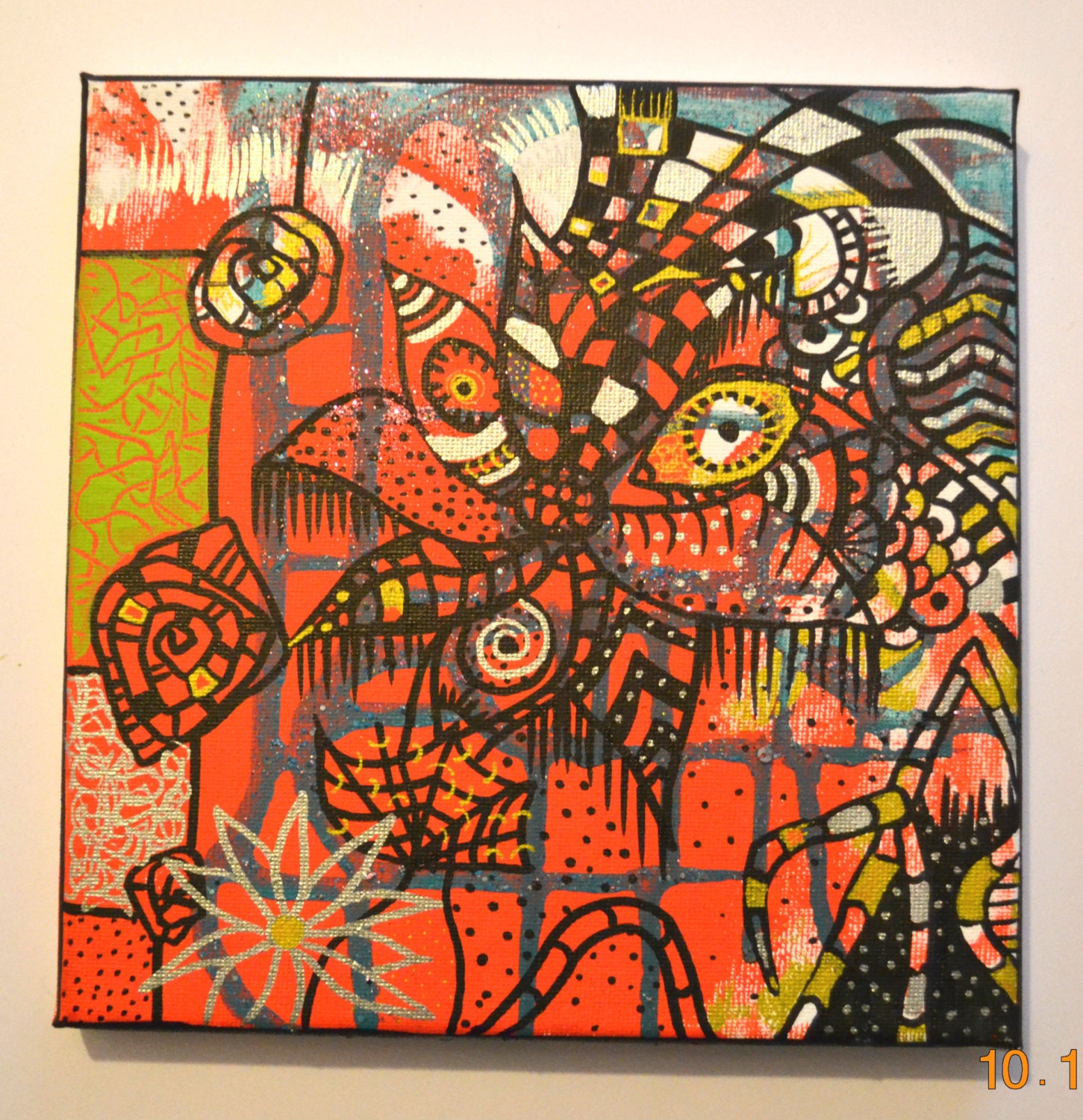 New Gothic Psychedelic Art For SalePainting For SaleBright