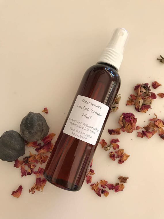 Rosewater Facial Toner Mist 2oz 60ml or 4oz 120ml in spray