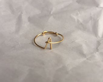 Alphabet ring | Etsy