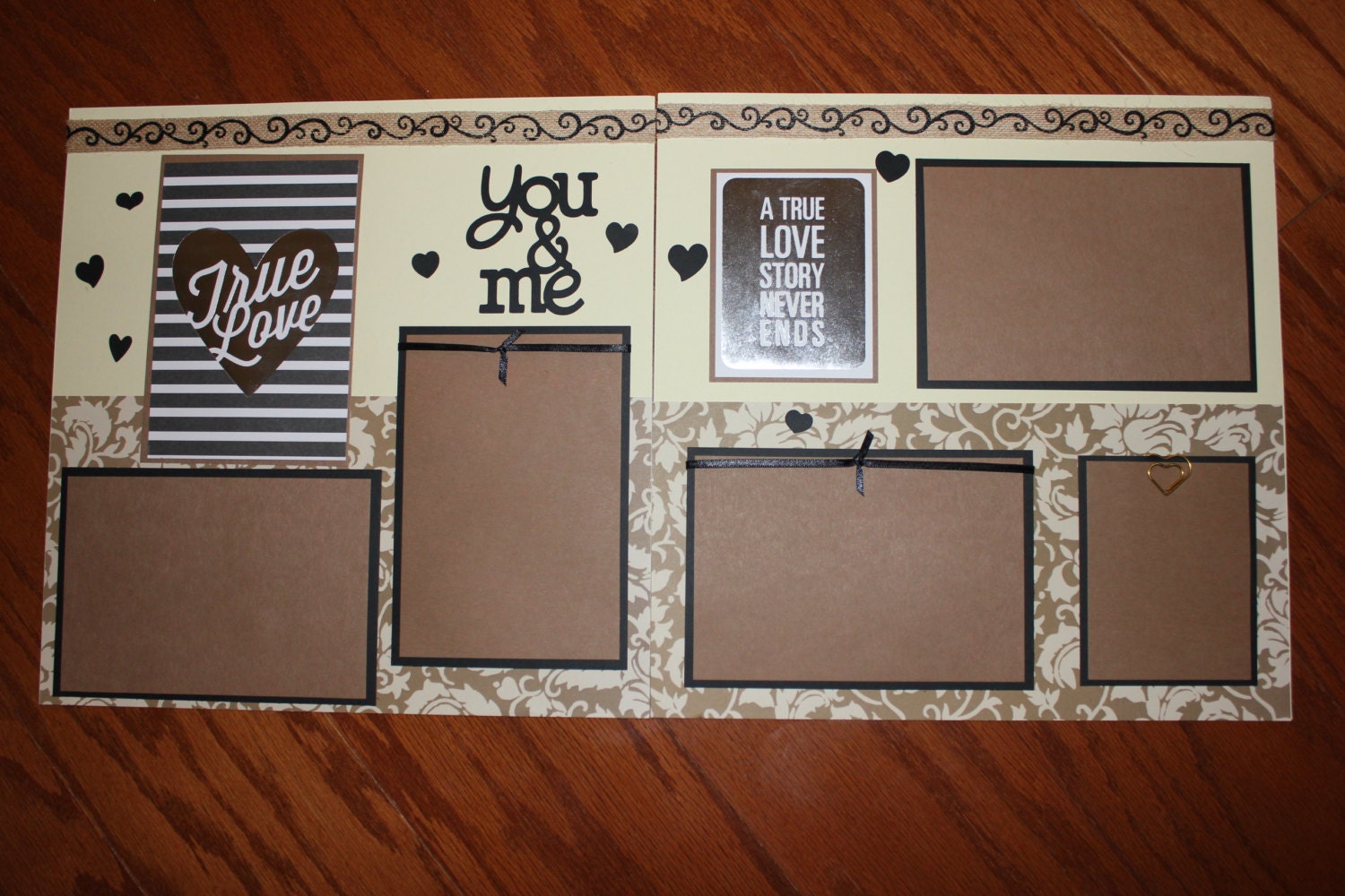 12 x 12 Wedding premade scrapbook layout by creationsbycindyg