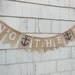 Tying the Knot Banner Engagement Burlap Banner Nautical