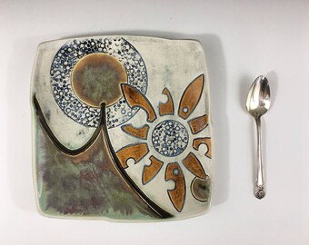 Sunflower plate | Etsy