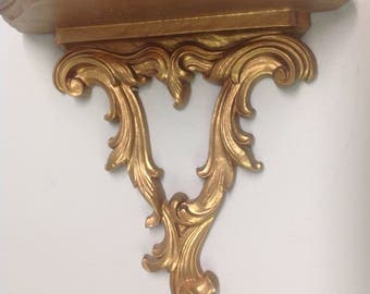 Gold wall shelf | Etsy