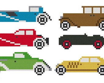 Car cross stitch | Etsy