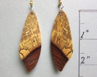 Unique wooden earrings related items | Etsy