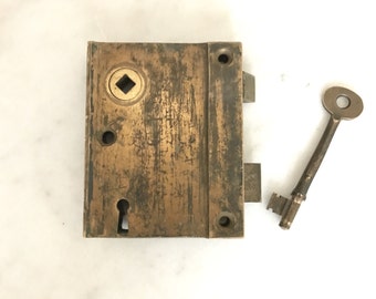 Vintage lock and key | Etsy