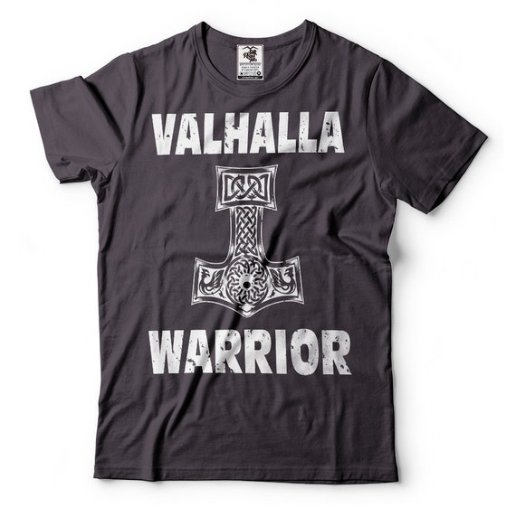 Valhalla Warrior T-shirt Valhalla Vikings Viking T-shirt