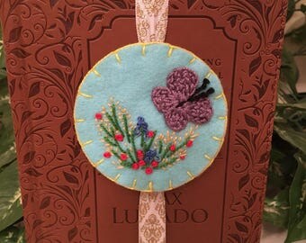 Hand sewn bookmarks by BeQi by GiveAWhoot on Etsy