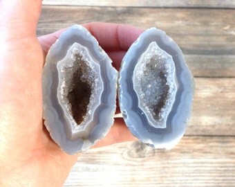 Split geode halves | Etsy
