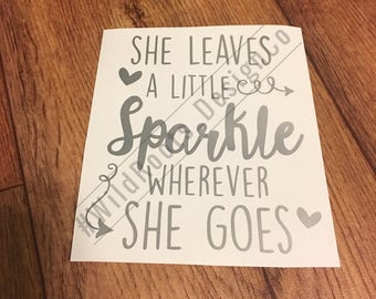 Sparkle decal | Etsy