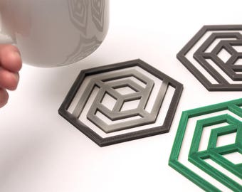 Printed coasters | Etsy