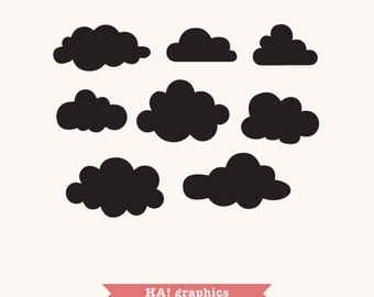 Cloud stencil | Etsy