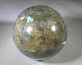 LARGE SUNSTONE SPHERE Natural Stone Hand Carved by AandSCrystals