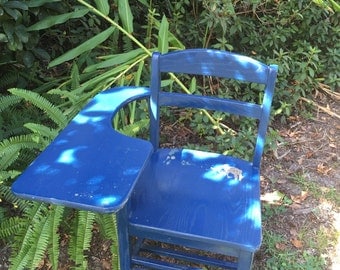 Wood school chair | Etsy