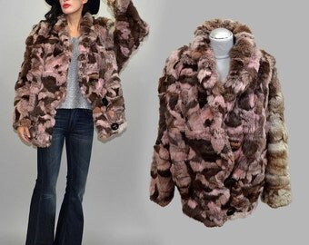 Patchwork rabbit fur | Etsy