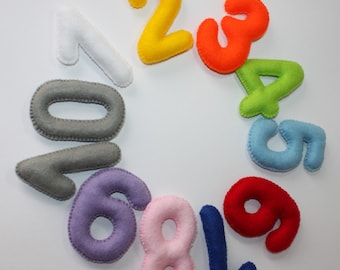 Felt Stuffed Numbers Numbers Set for kids Educational Toy