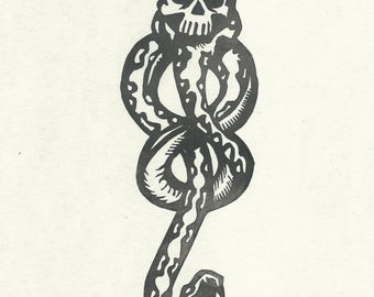 Death eater mark | Etsy