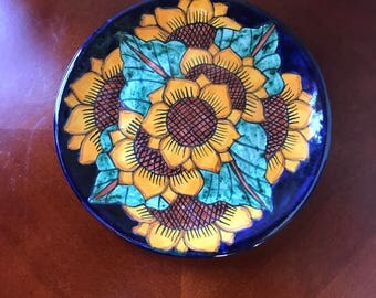 Sunflower plate | Etsy