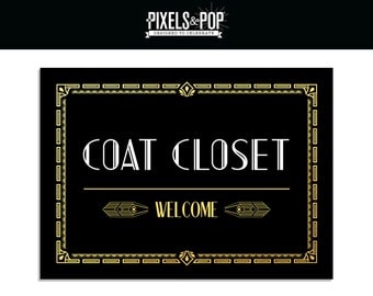 Coat check sign | Etsy