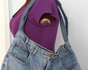 Sewing Denim Bag PATTERN DIY Denim Bag Make your own denim