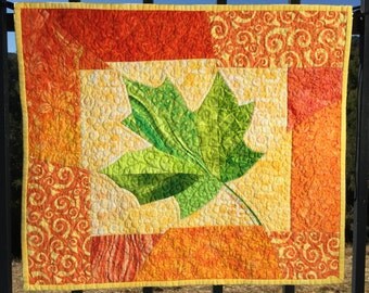Maple leaf quilt | Etsy