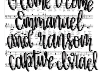 Emmanuel calligraphy | Etsy