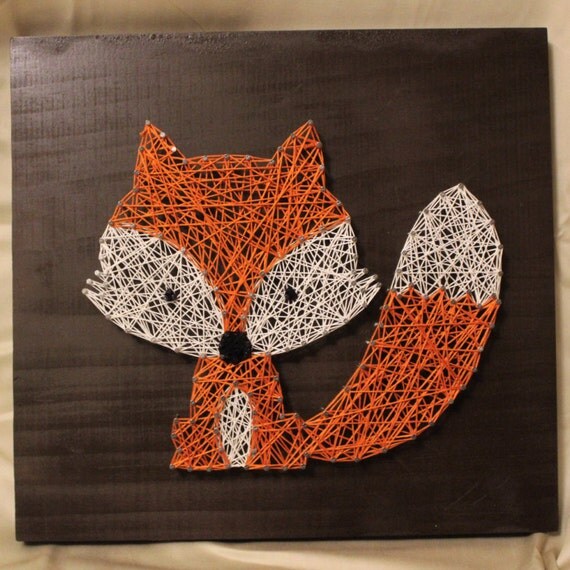 Fox String Art by RileyandCoShop on Etsy
