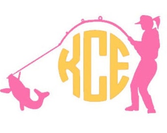 Fishing decal | Etsy