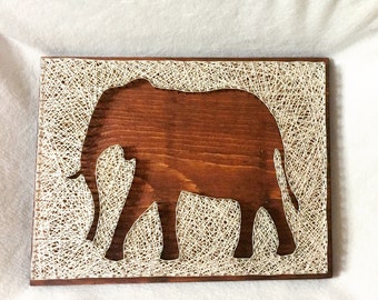 Elephant string art | Etsy
