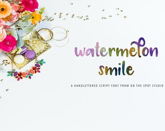 Cursive smile | Etsy