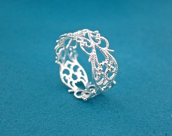 Lace filigree ring | Etsy