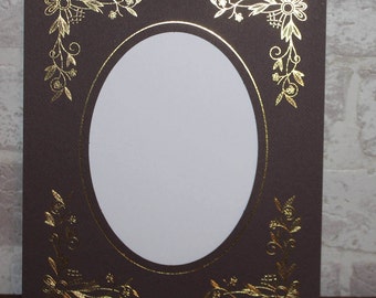 Oval photo mat | Etsy