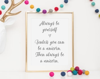 Always be a unicorn | Etsy