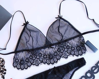 Transparent lingerie | Etsy