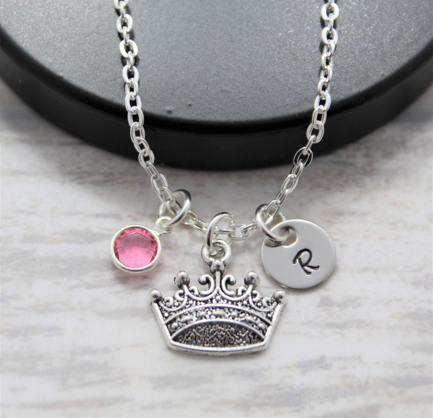 Princess Necklace Personalized Princess Crown Necklace
