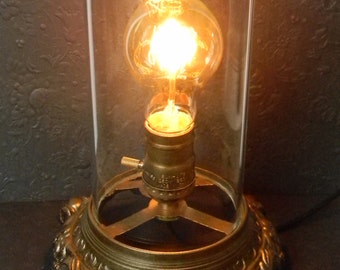 Bell jar lamp | Etsy