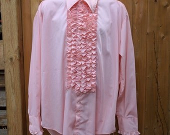 Ruffled tuxedo shirt | Etsy