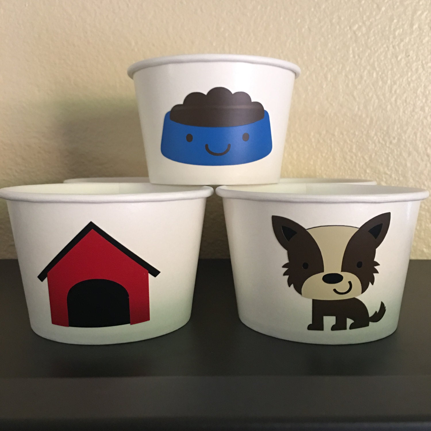Puppy Party Snack Cups Dog Party Snack Cups