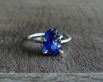 Raw Rough Diamond Rings Geode Crystal & Stone by Gemologies